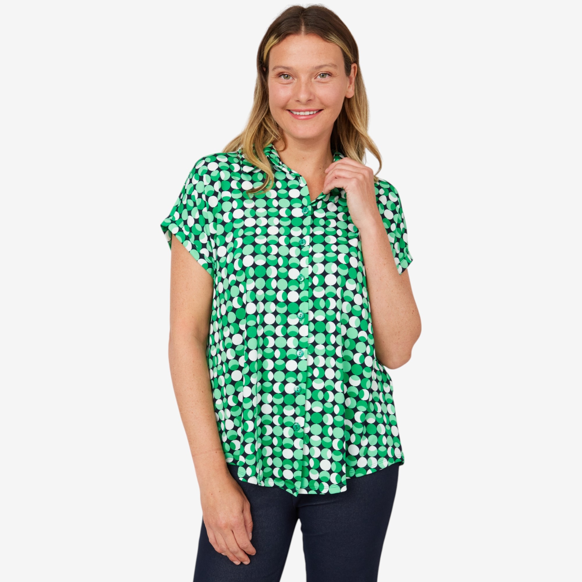 Kim & Co. Brazil Knit Must Have Short Sleeve Shirt - TSC.ca