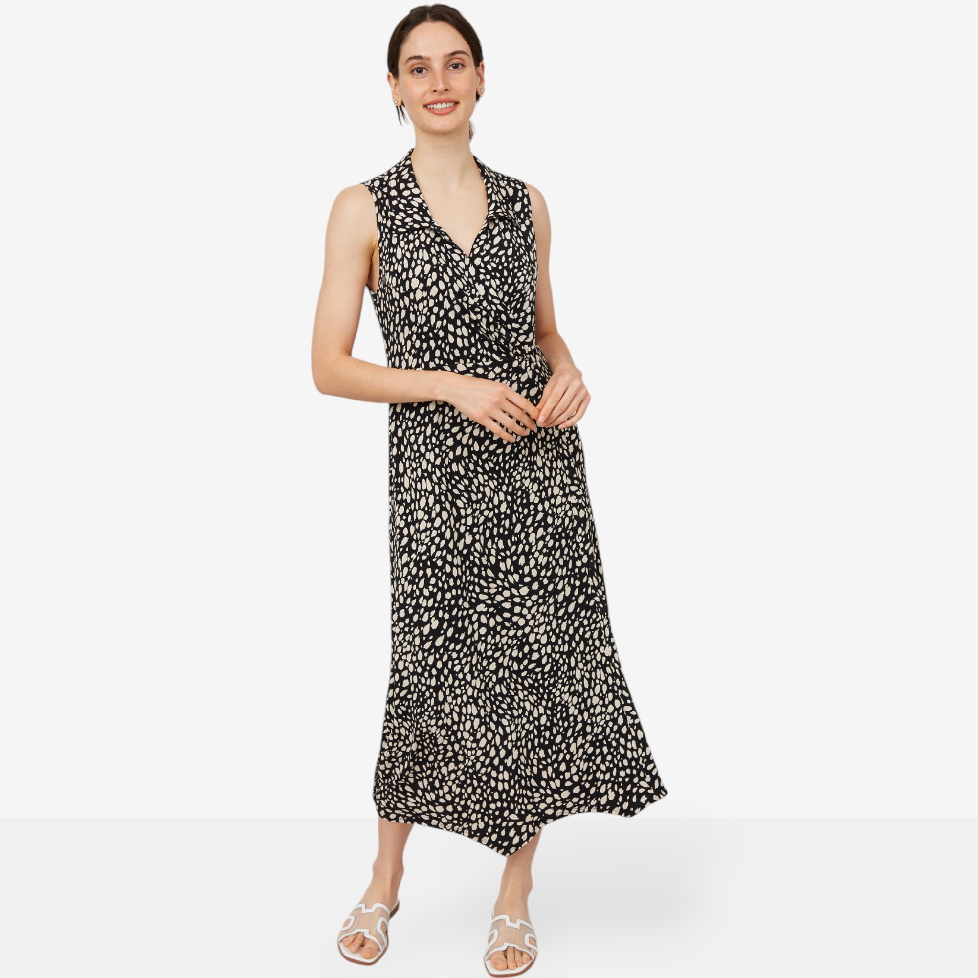 Kim & Co. Brazil Knit Sleeveless Handkerchief Hem Dress - TSC.ca