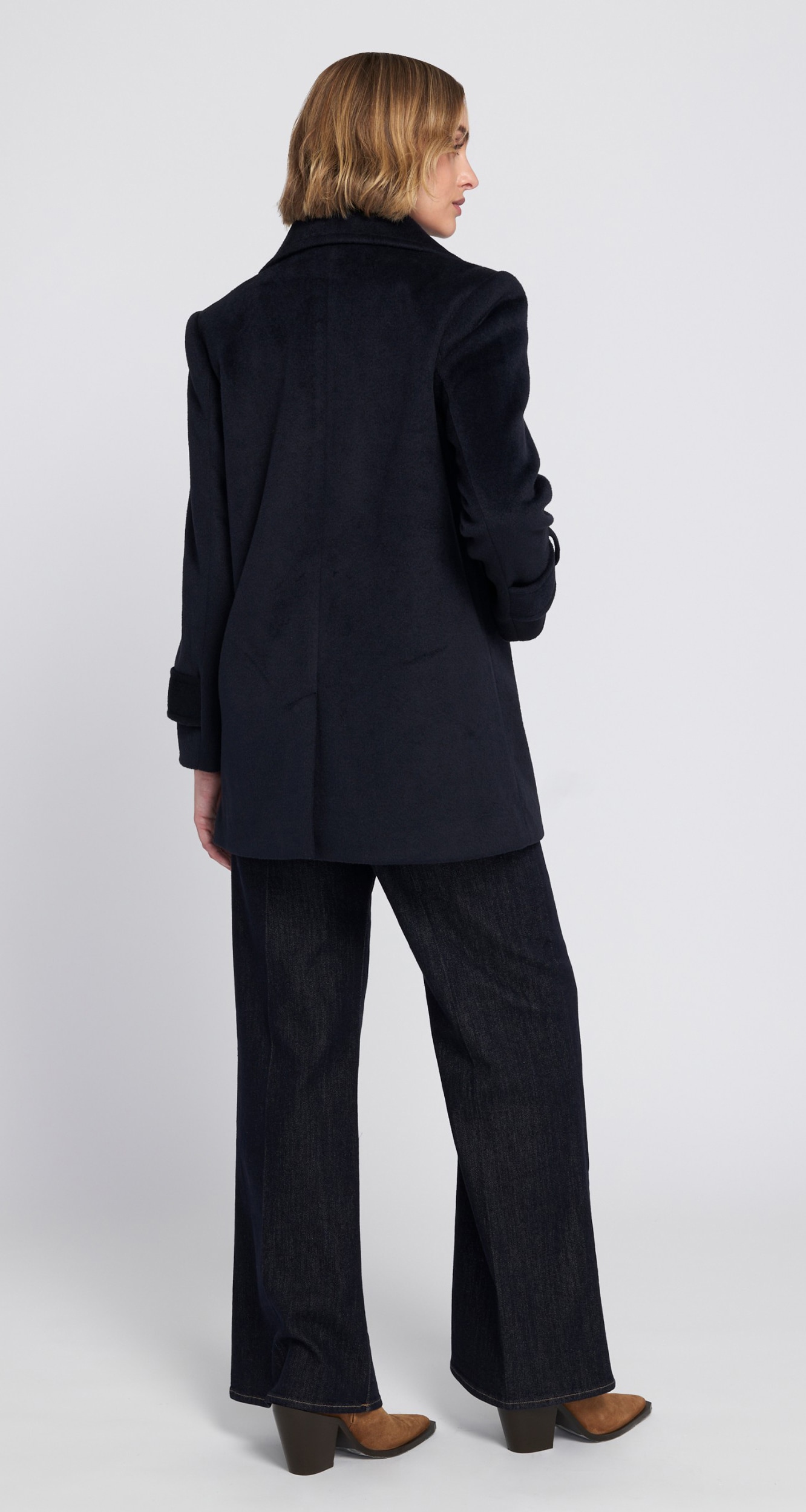 ELLE Wool-Like Melton Peacoat - TSC.ca