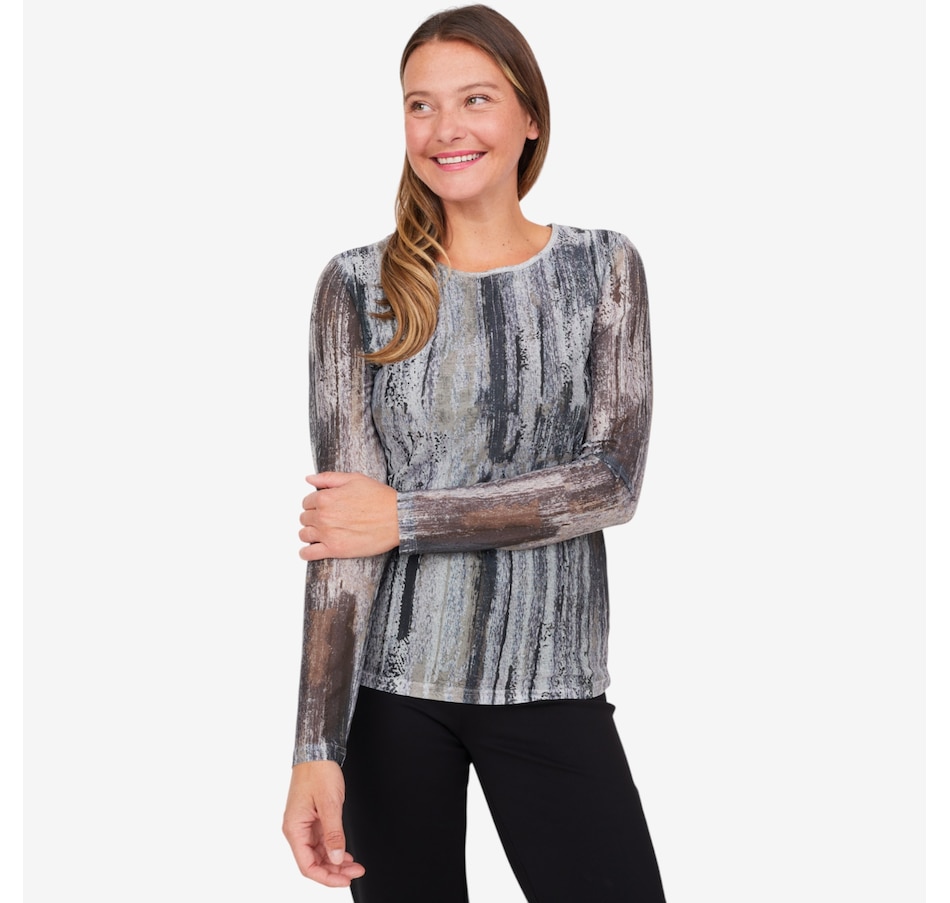 Red Coral Double Layered Mesh Top - TSC.ca