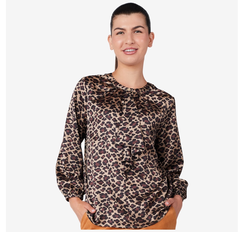 Stacy London Satin Draped Front Blouse - TSC.ca