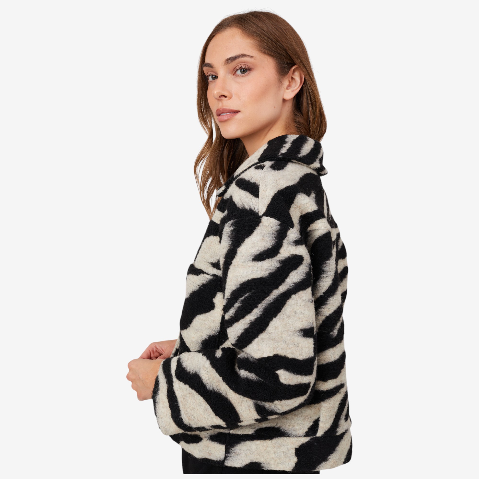 Astrid Faux Wool Blend Short Jacket - TSC.ca
