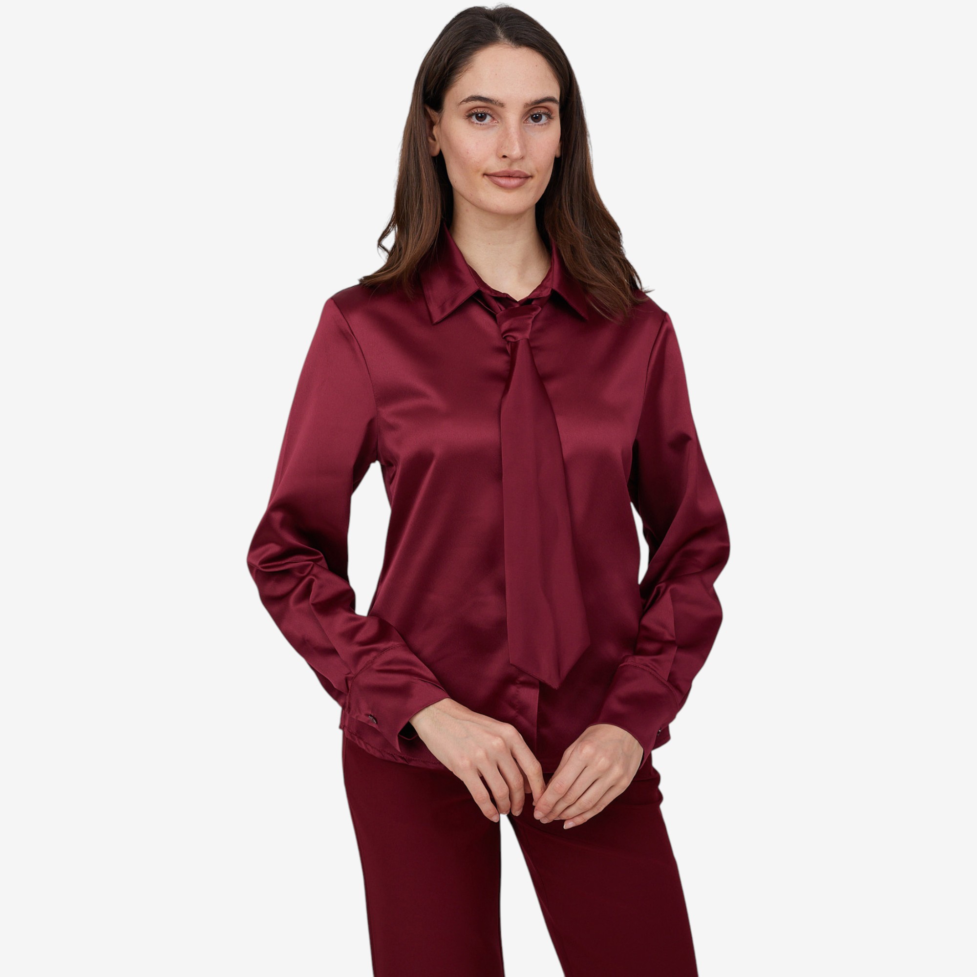 Astrid Sateen Blouse with Tie Accessory - TSC.ca