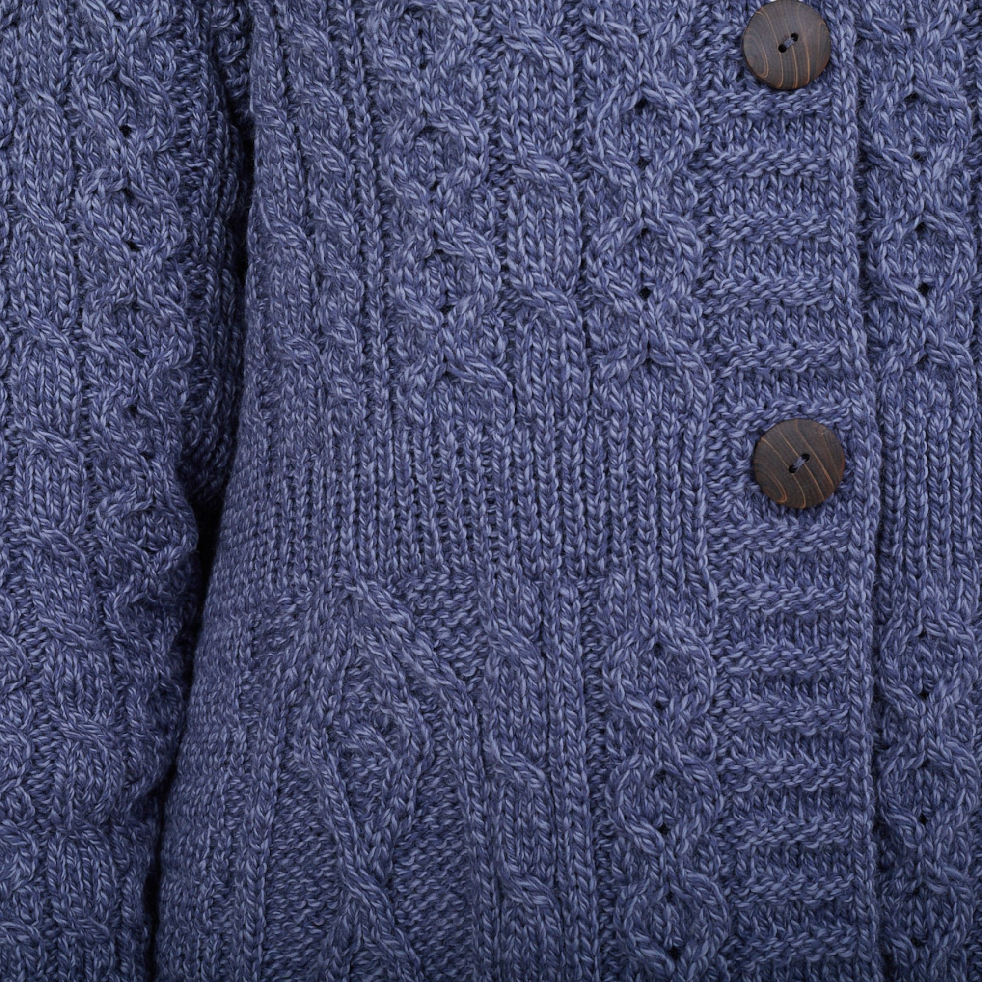 Aran Woollen Mills A-Line Merino Diamond and Cable Cardigan - TSC.ca