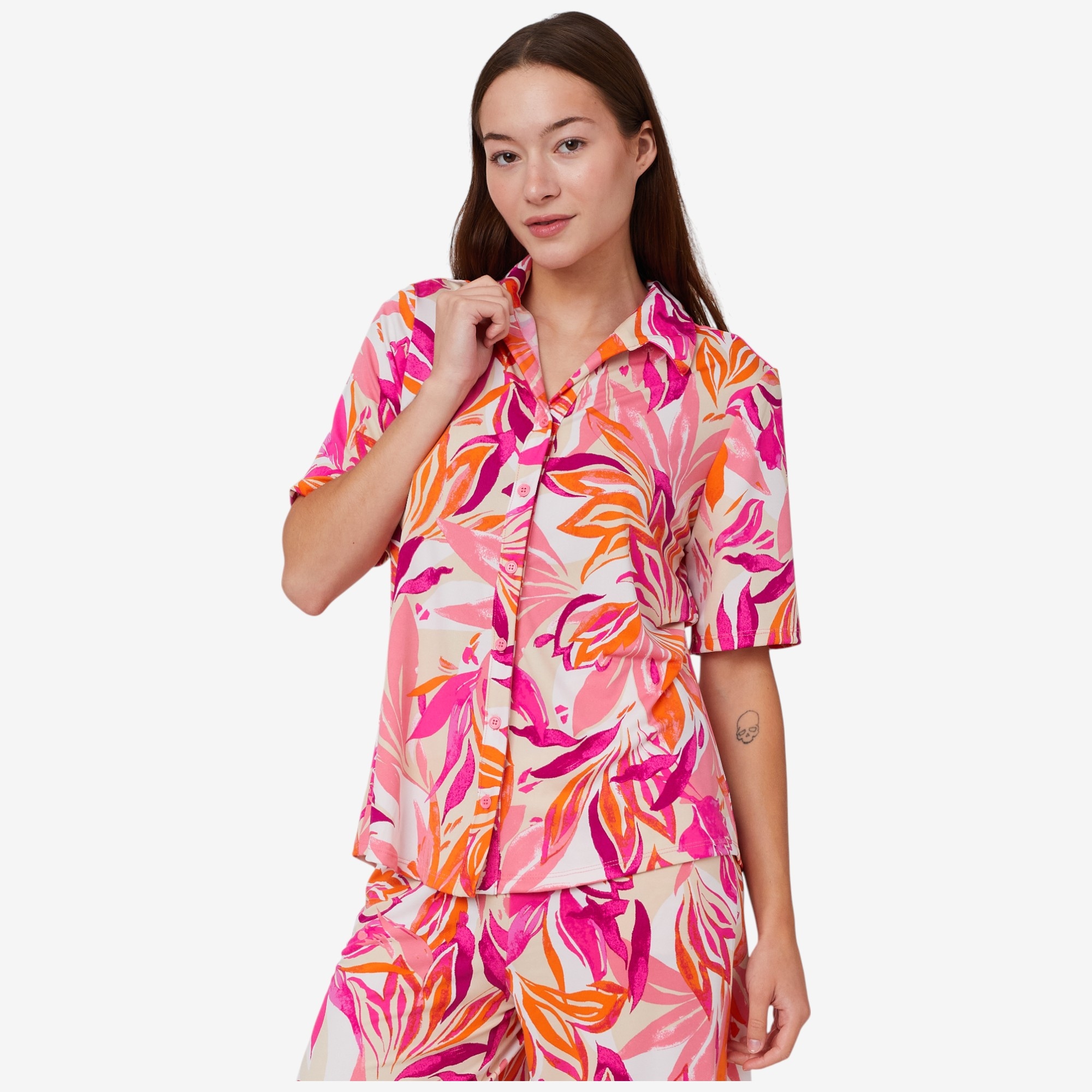 Kim & Co. Brazil Knit Short Sleeve Shirt - TSC.ca