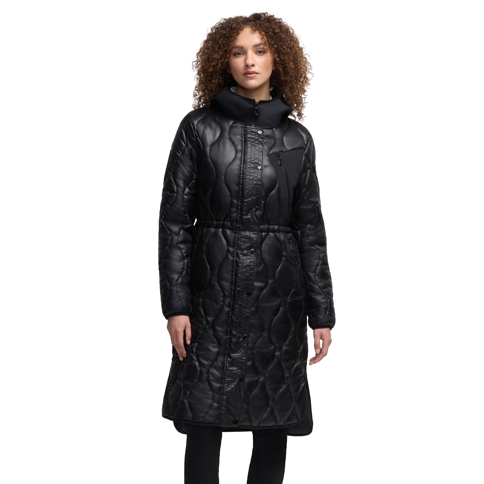 Pajar Sterling womens lightweight maxi puffer with fixed Hood - TSC.ca