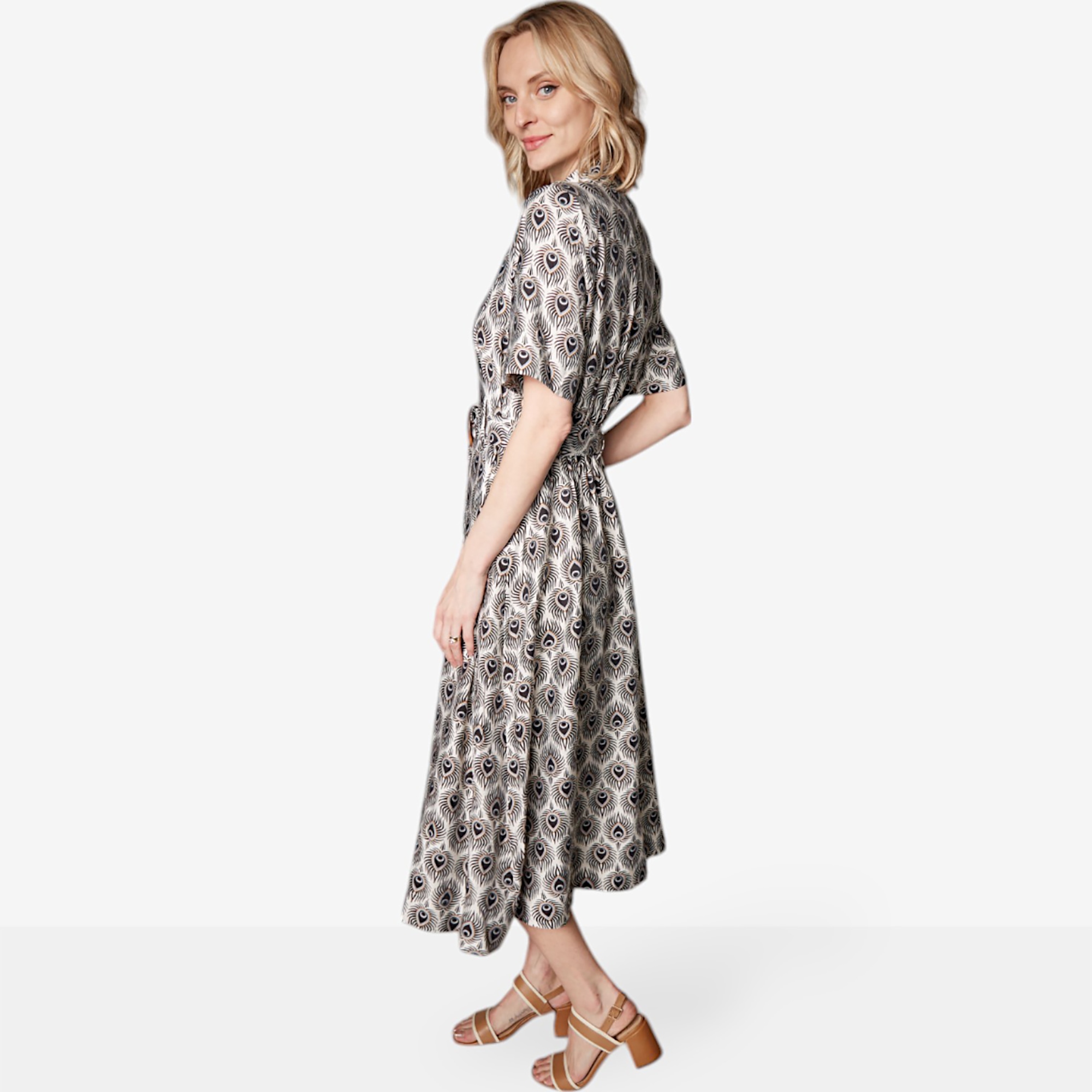 Modern Identity Collared Button Front Dress - TSC.ca