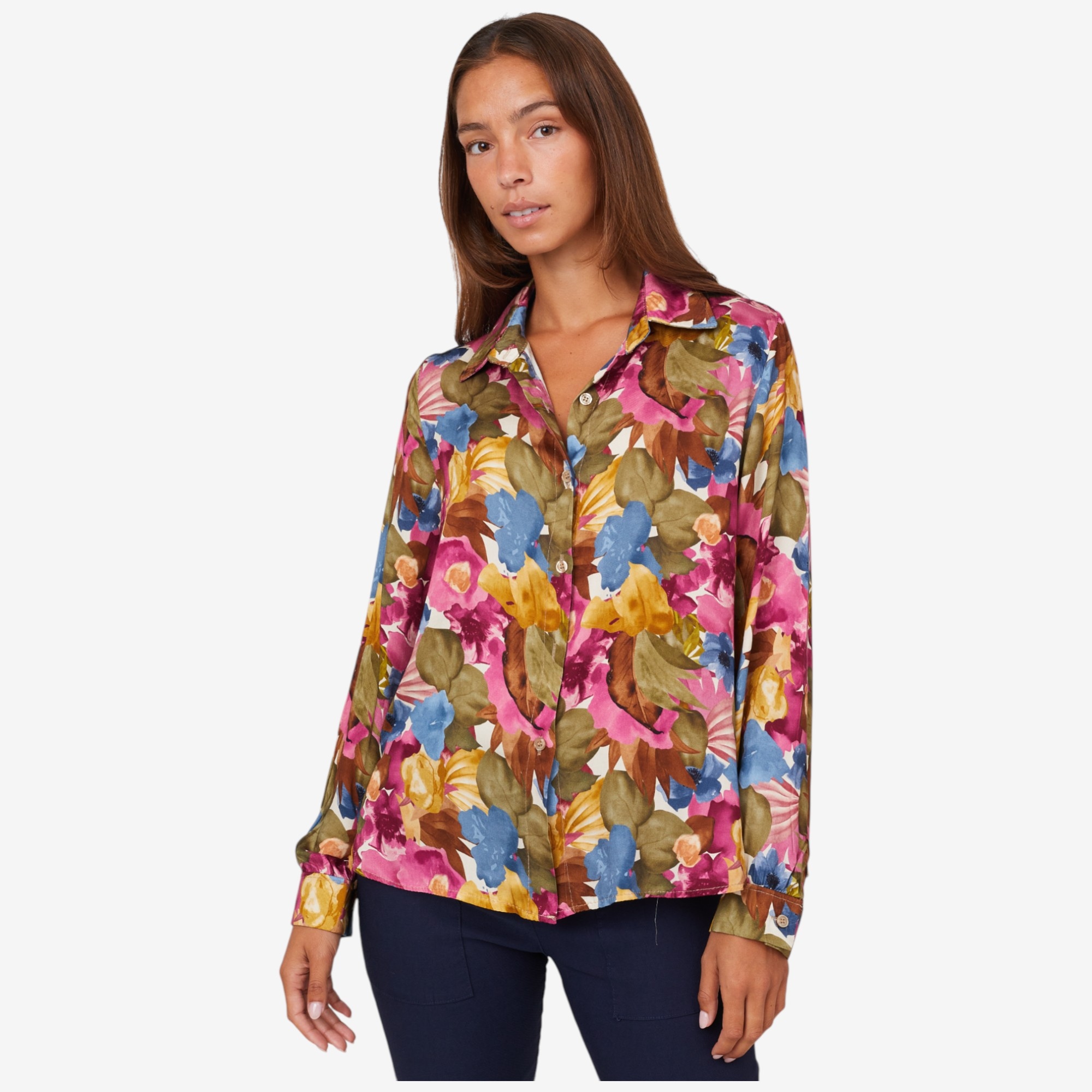 M Made In Italy Floral Button Down Shirt - TSC.ca