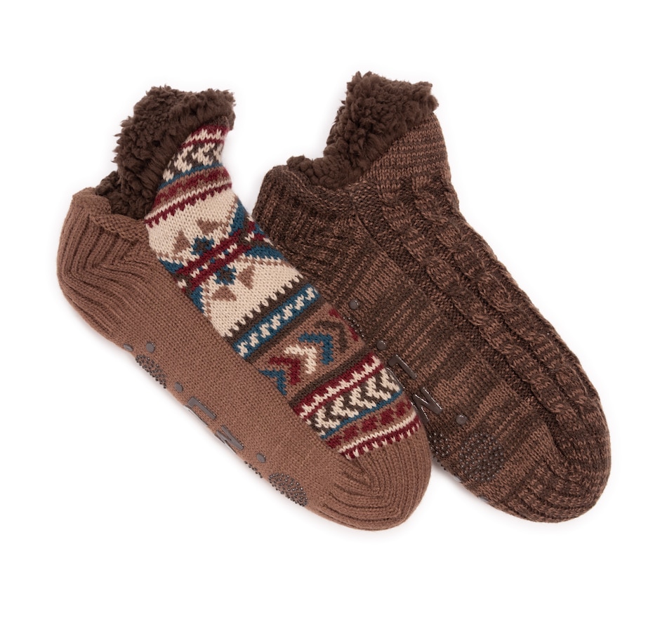 Muk Luks Men's Aloe Infused Shortie Cabin Socks (set of 2) - TSC.ca