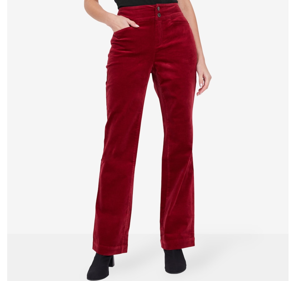 Diane Gilman Stretch Velveteen Baby Bootcut Pant - TSC.ca