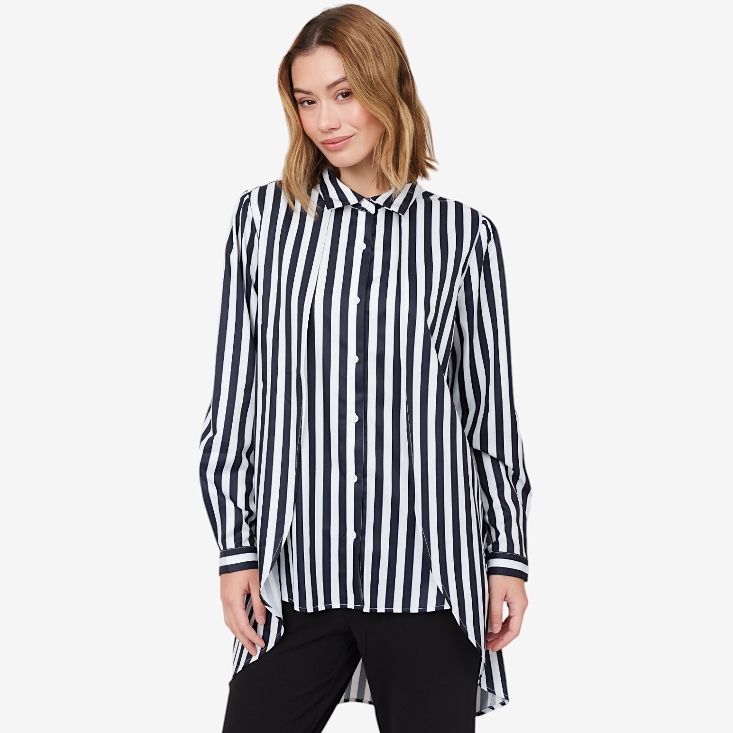 Guillaume Overlay Striped Shirt - TSC.ca