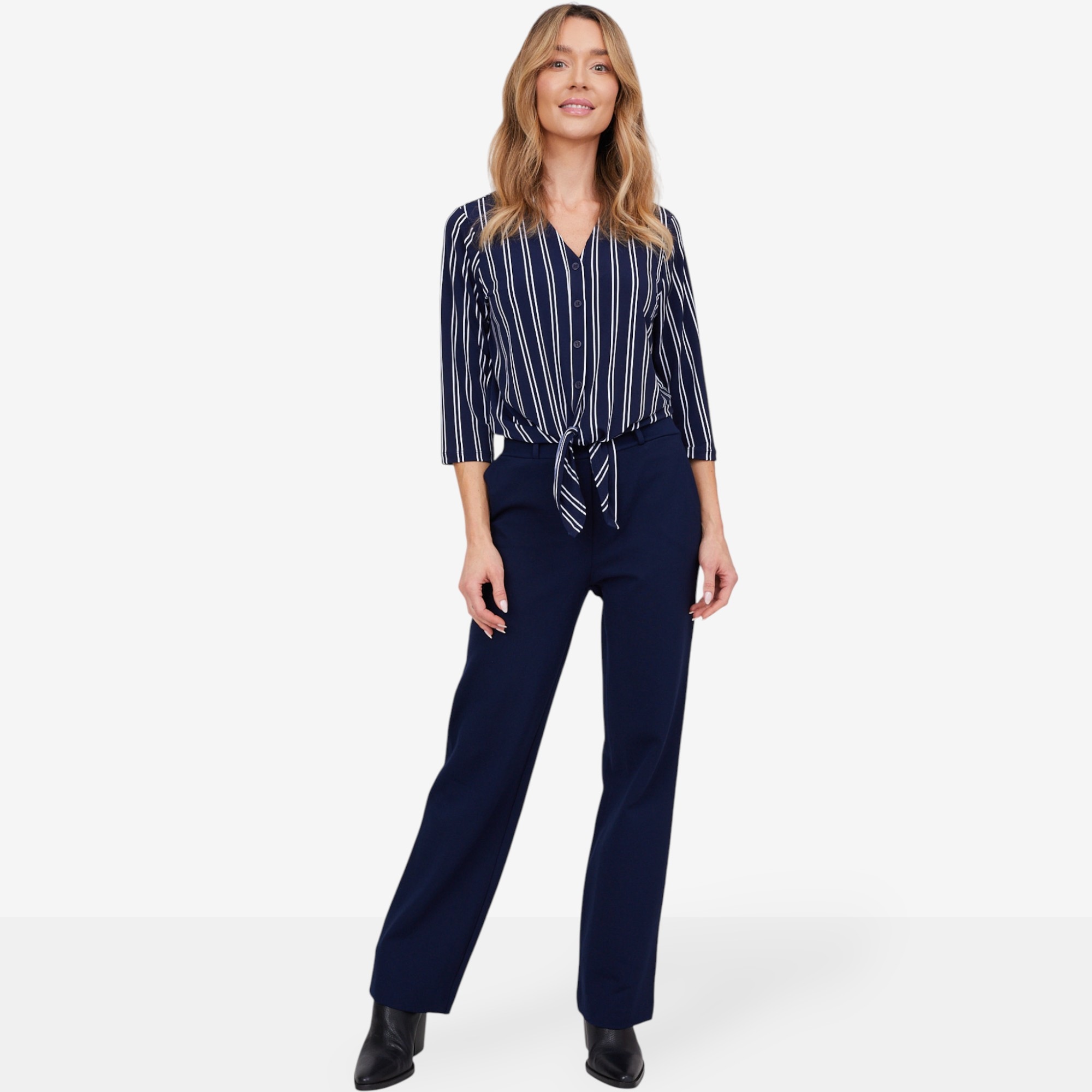 Kim & Co. Stretch Ponte Knit Signature Straight Leg Pant - TSC.ca