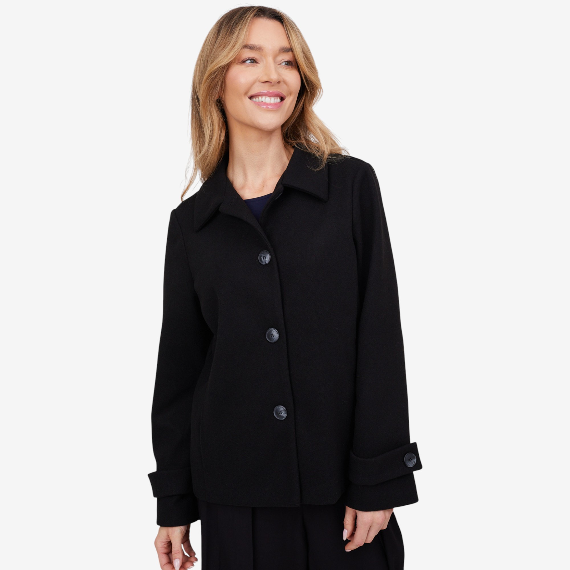 Mr. Max Giorgio Melton Jacket with Horn Button Detail - TSC.ca