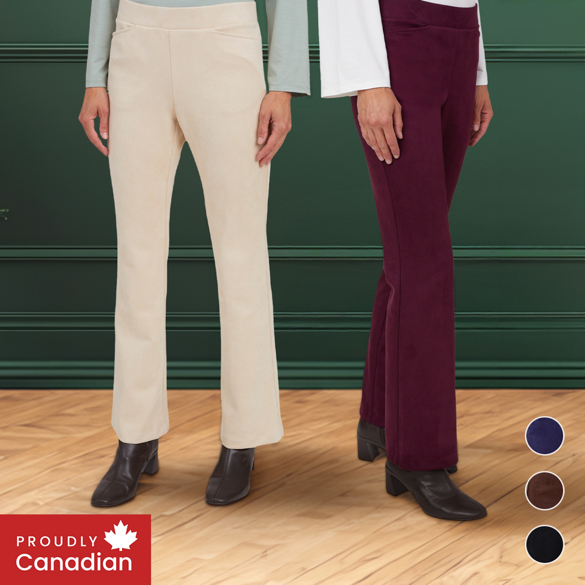 Mr. Max Stretch Faux Suede Boot Cut Pant - TSC.ca