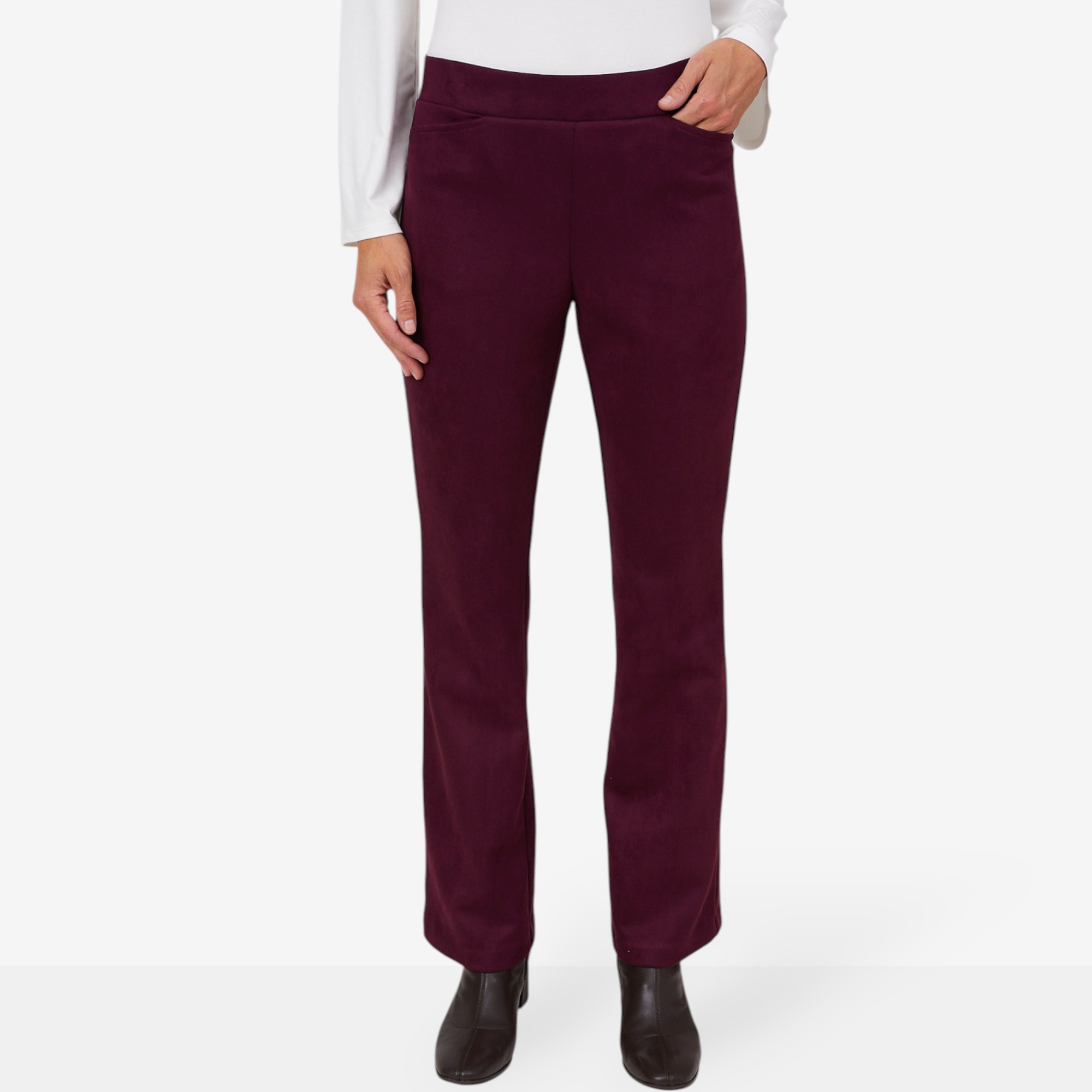 Mr. Max Stretch Faux Suede Boot Cut Pant - TSC.ca