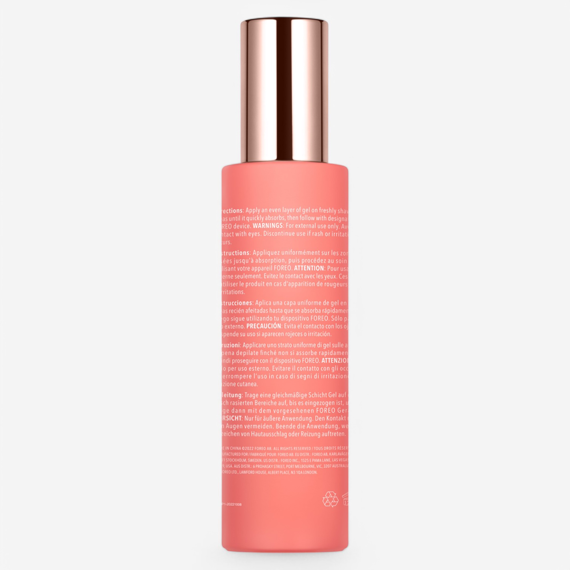 FOREO PEACH COOLING PREP GEL 100ML / 3.3 FL.OZ - TSC.ca