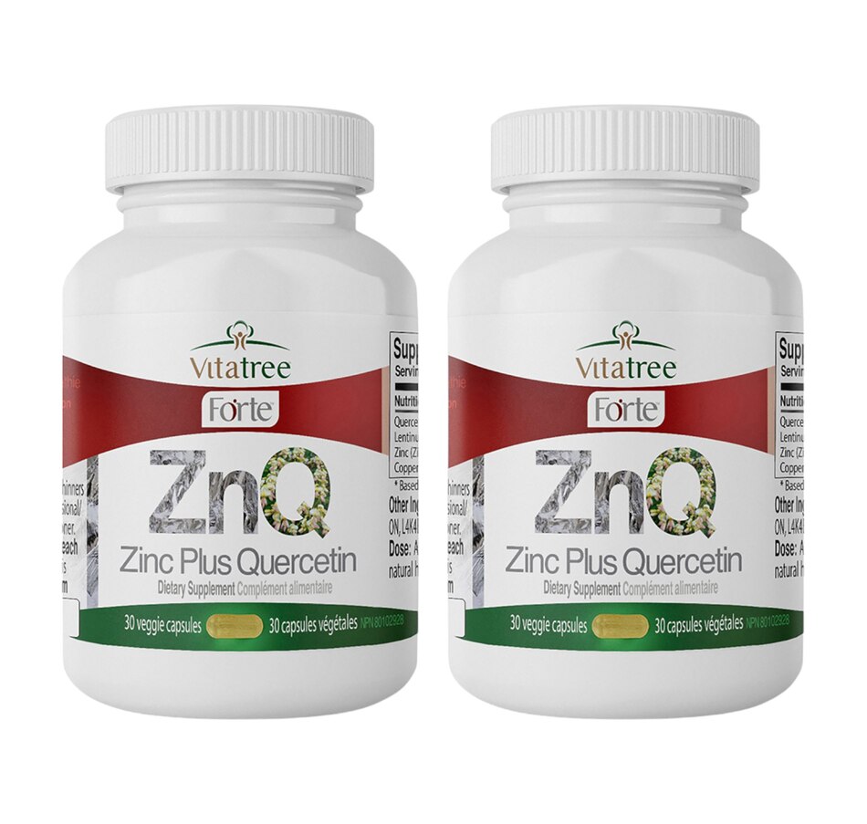 60-Day Auto-Delivery VitaTree Forte Zinc Plus Quercetin 60 Day - TSC.ca