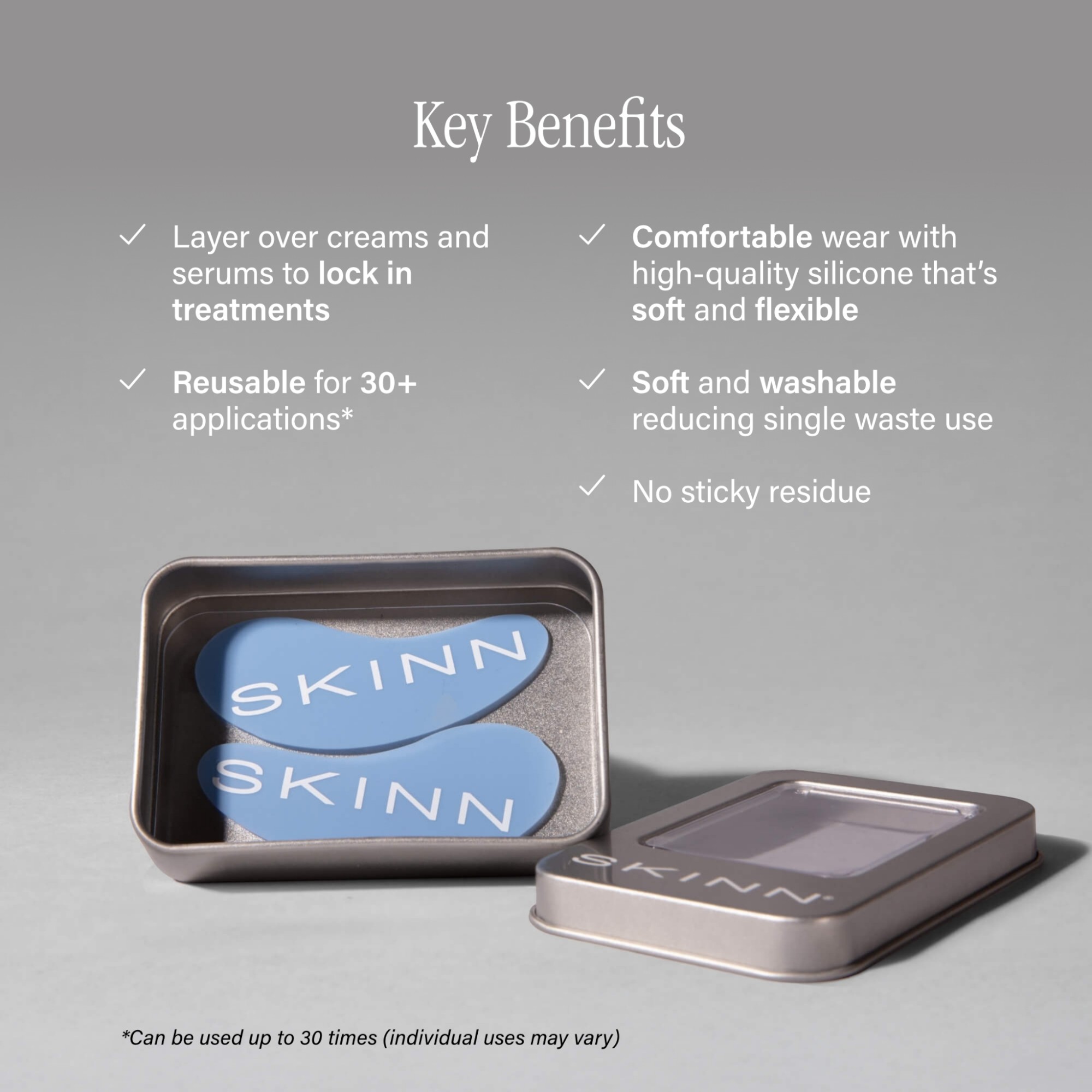 SKINN Reusable Silicone Eye Mask (1 pair) - TSC.ca