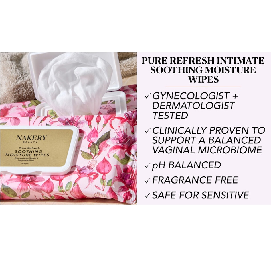 Nakery Pure Refresh Intimate Soothing Moisture Wipes (3-Pack) - TSC.ca