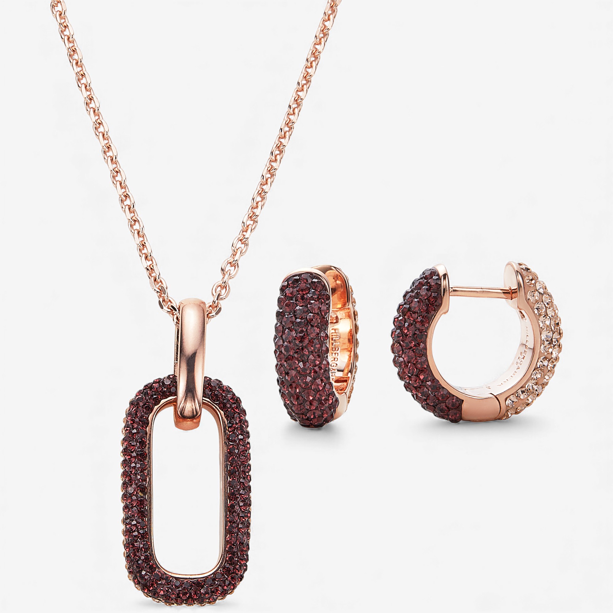 Hillberg & Berk Sterling Silver Reversible Sparkle Link Necklace with ...