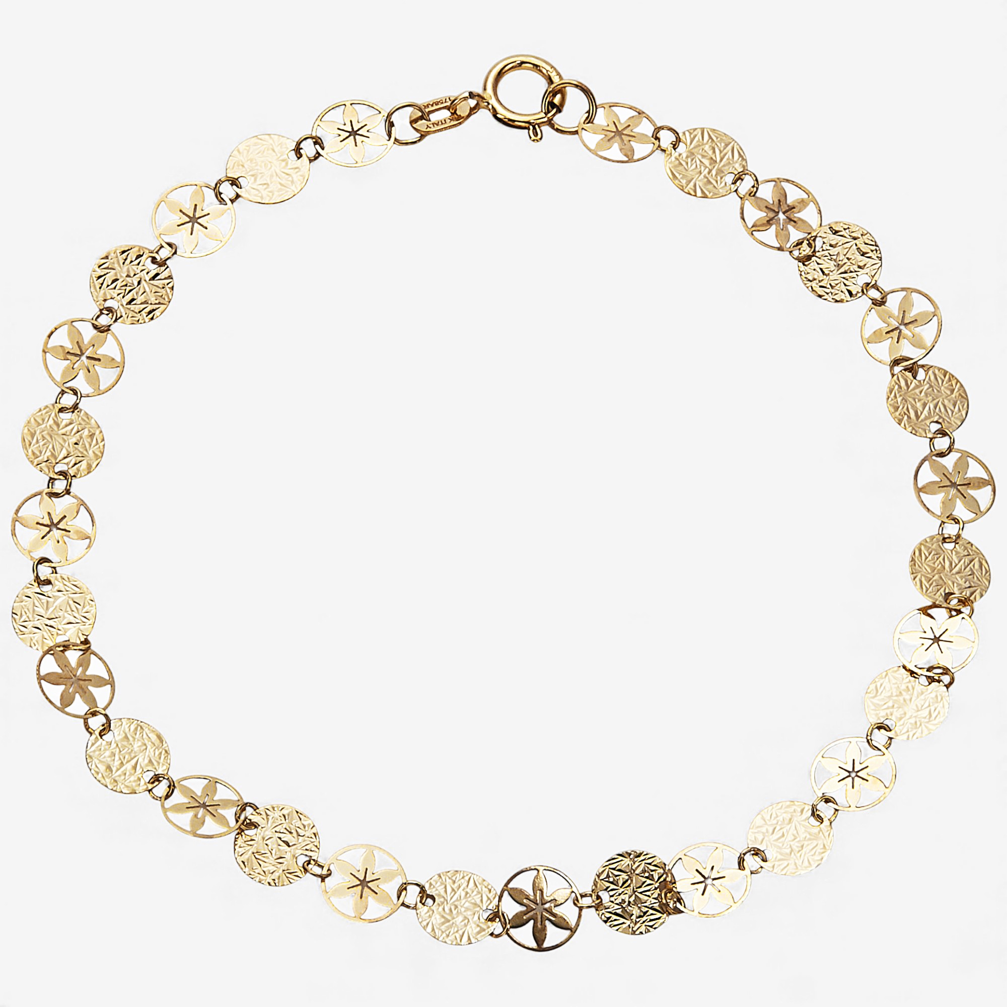 Stefano Oro 14K Yellow Gold Ricami Confetti Collection Bracelet - TSC.ca