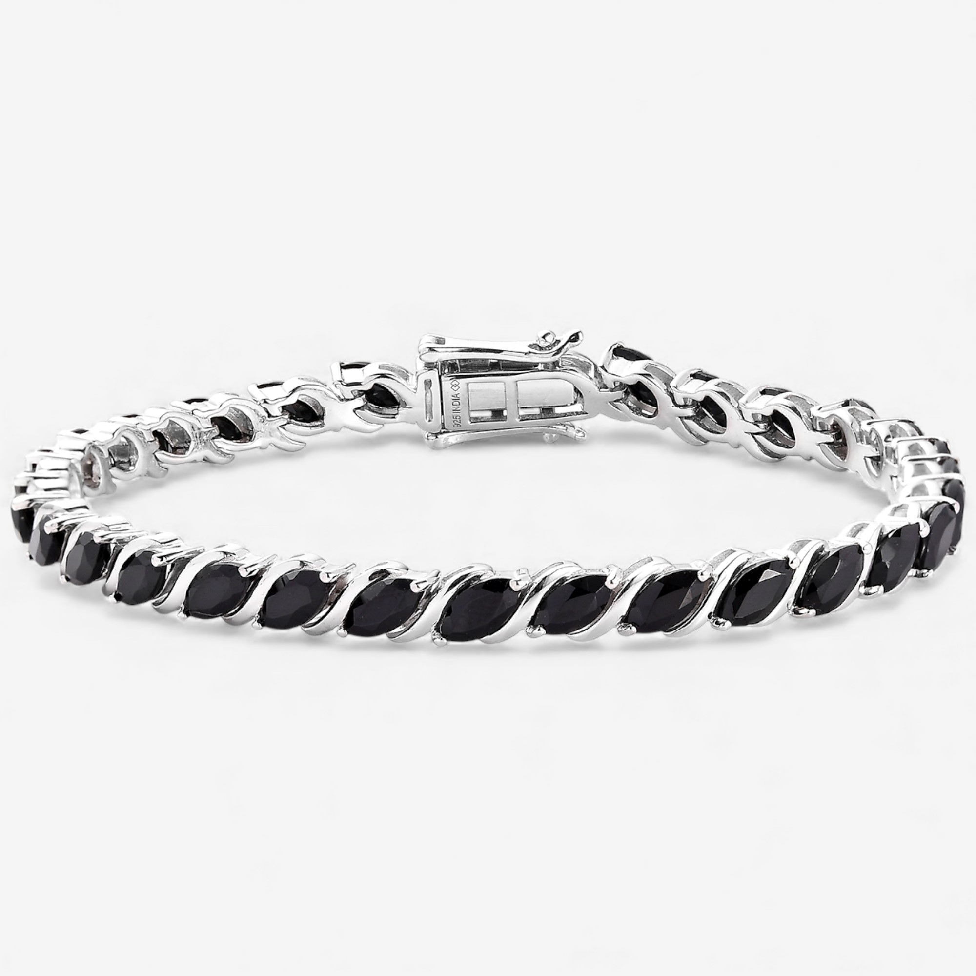 Gem Reflections Sterling Silver Marquise Gems Bracelet - TSC.ca
