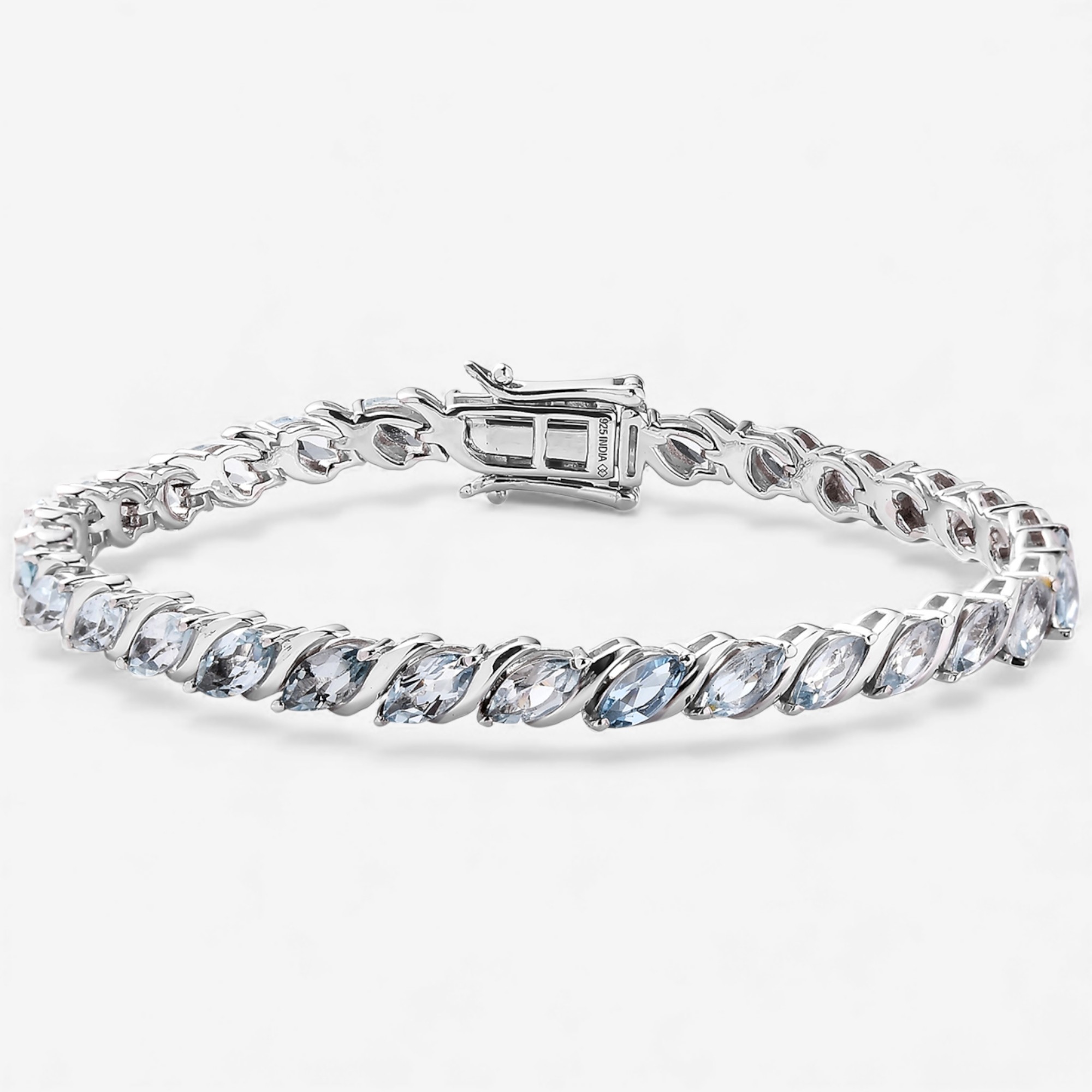 Gem Reflections Sterling Silver Marquise Gems Bracelet - TSC.ca