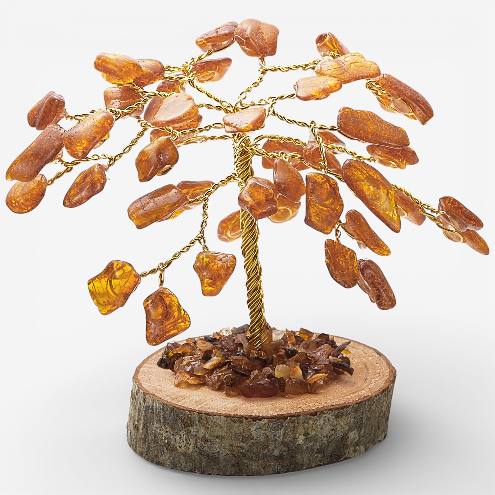 Amber Extraordinaire Artisan Collection Amber Good Luck Tree - TSC.ca