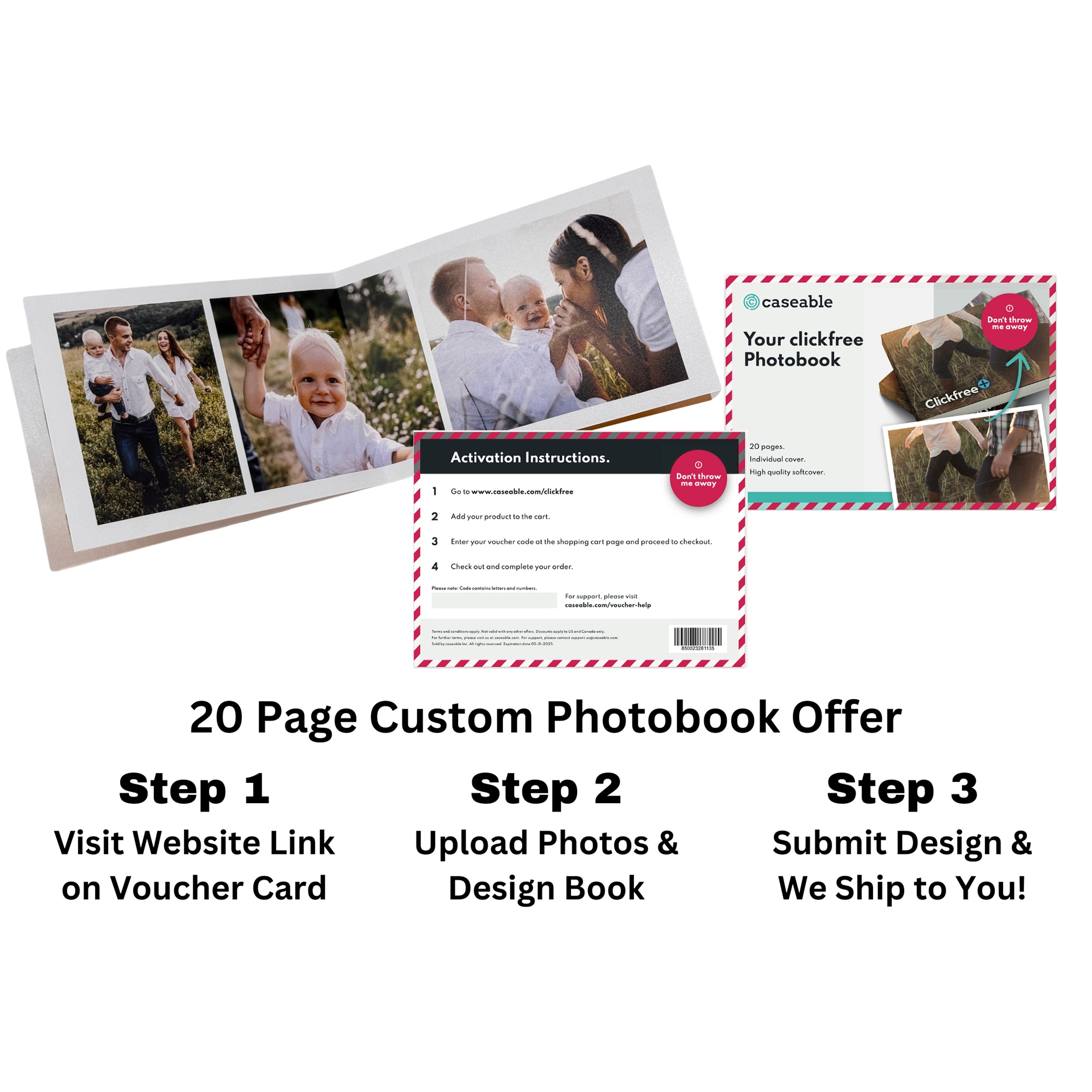 Clickfree Pro 128GB Storage Device with Photobook and AI Editing - TSC.ca