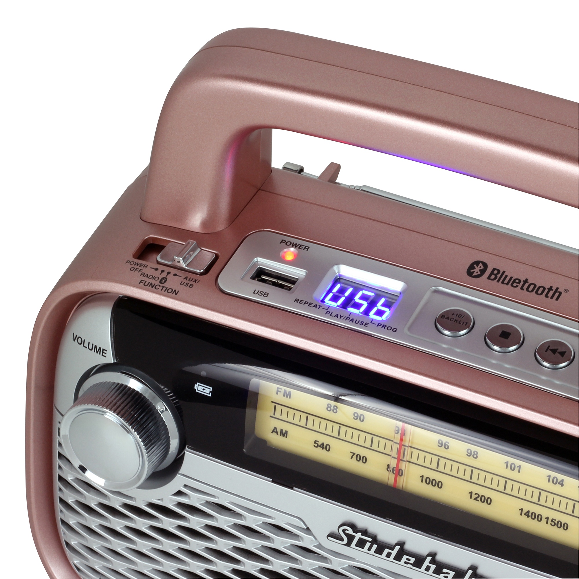 Studebaker Portable Bluetooth Speaker with AM/FM Radio (SB2006) - TSC.ca
