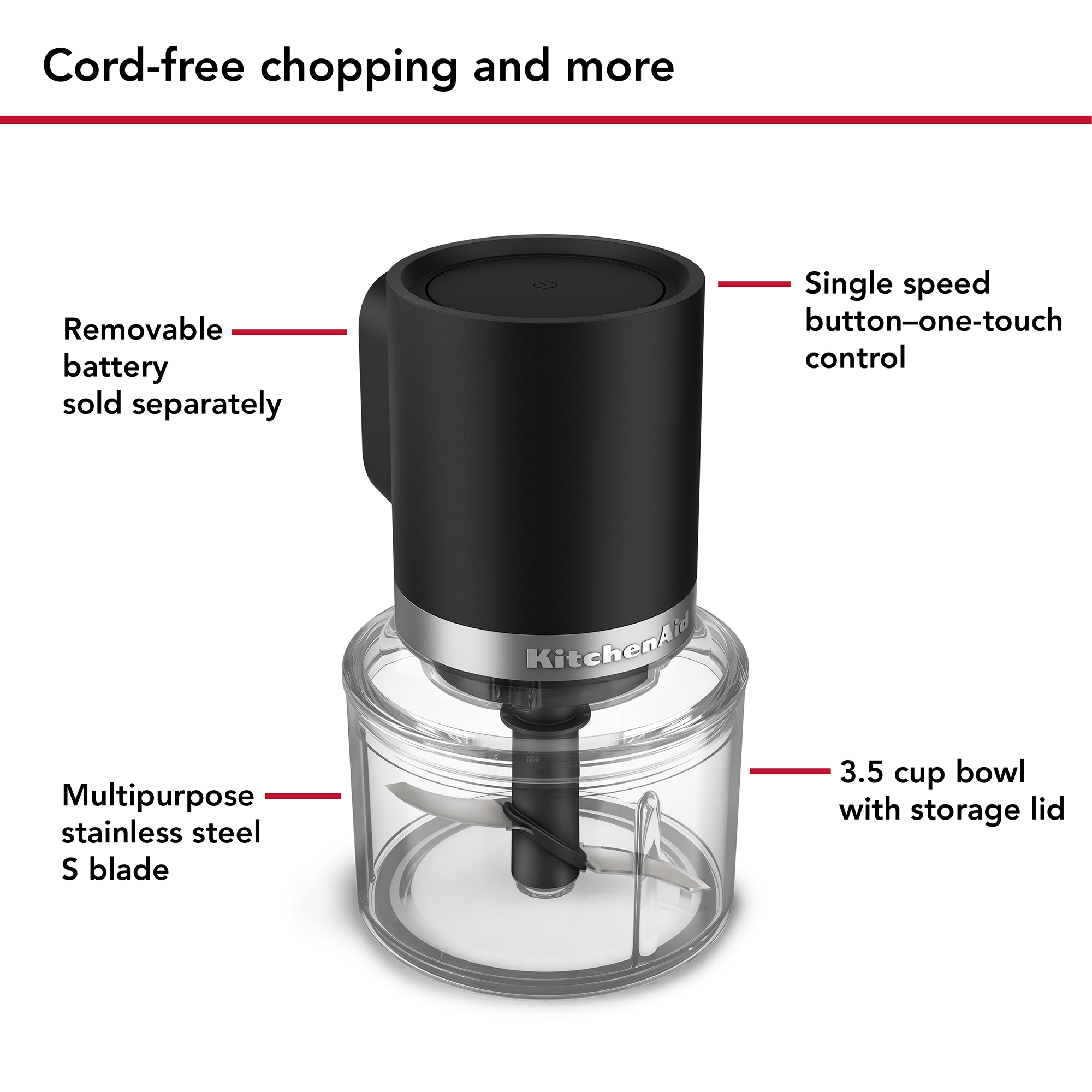 KitchenAid Go Cordless Top Down Chopper - TSC.ca