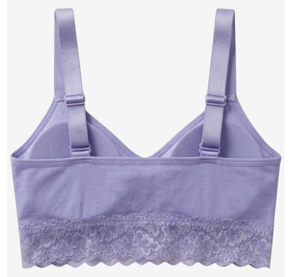 Rhonda Shear Two-Pack Seamless Bra with Lace Band - TSC.ca