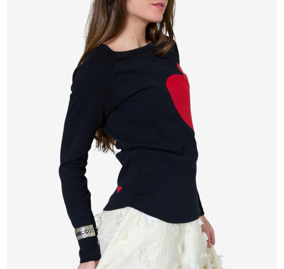 Preloved Tristanne Long Sleeve Heart Patch Top - TSC.ca