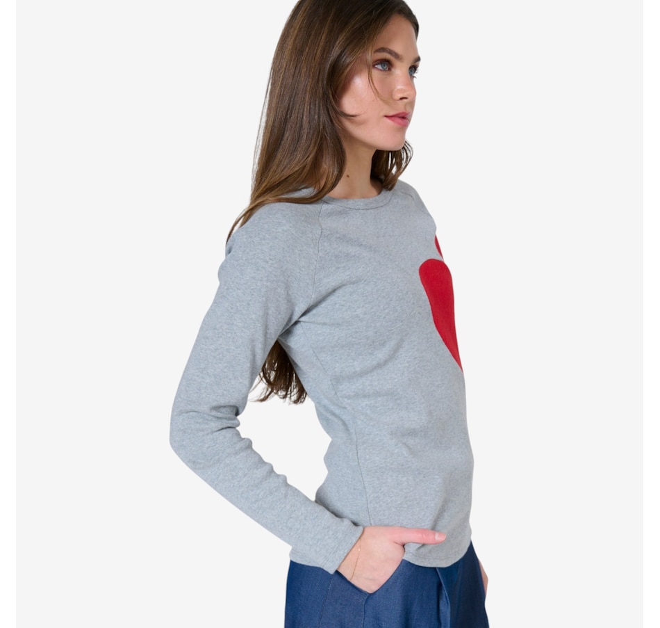 Preloved Tristanne Long Sleeve Heart Patch Top - TSC.ca