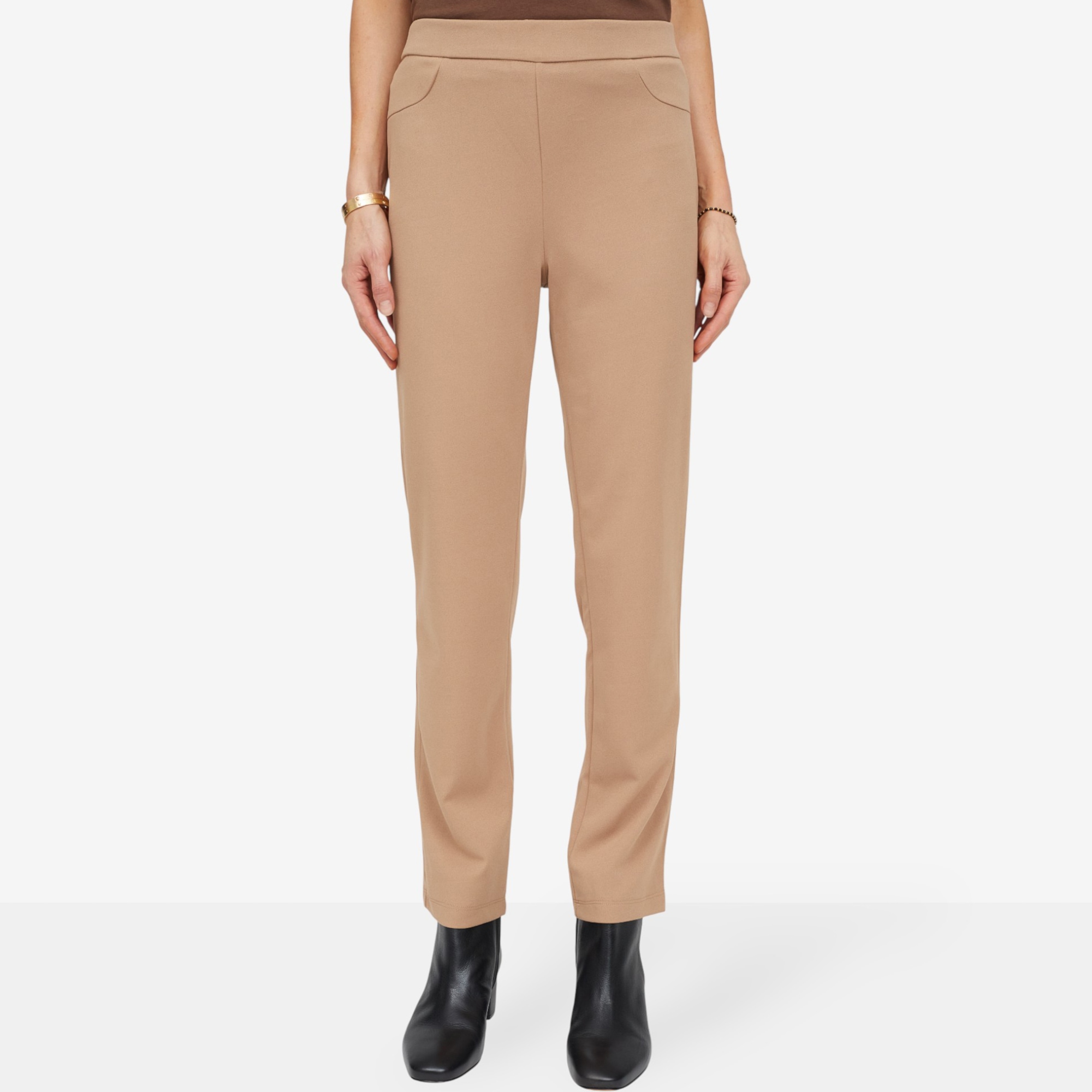 Nina Leonard Elastic Waist Narrow Leg Pant - TSC.ca