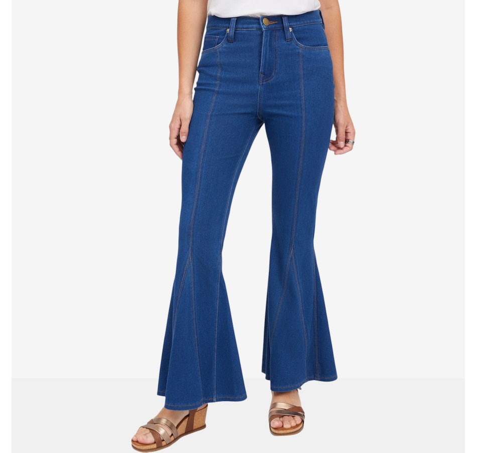 Diane Gilman Panelled Dramatic Flare Jean - TSC.ca