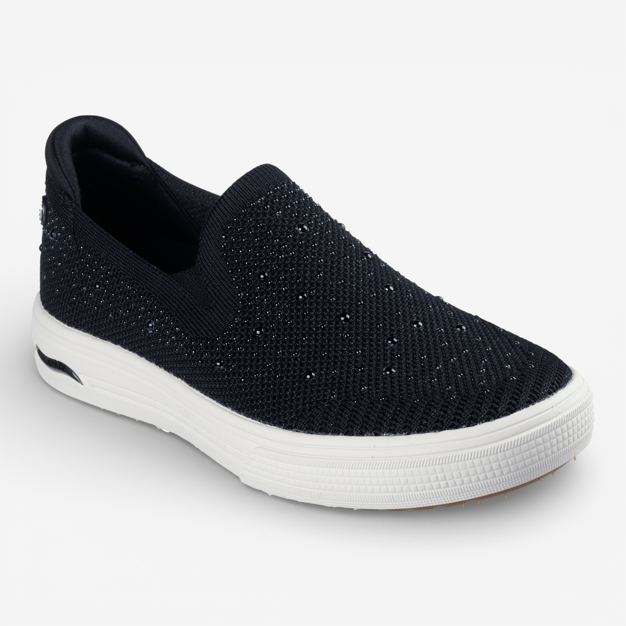 Skechers Martha Stewart Arch Fit Arcade Glitz Gal Embellished Knit Slip ...