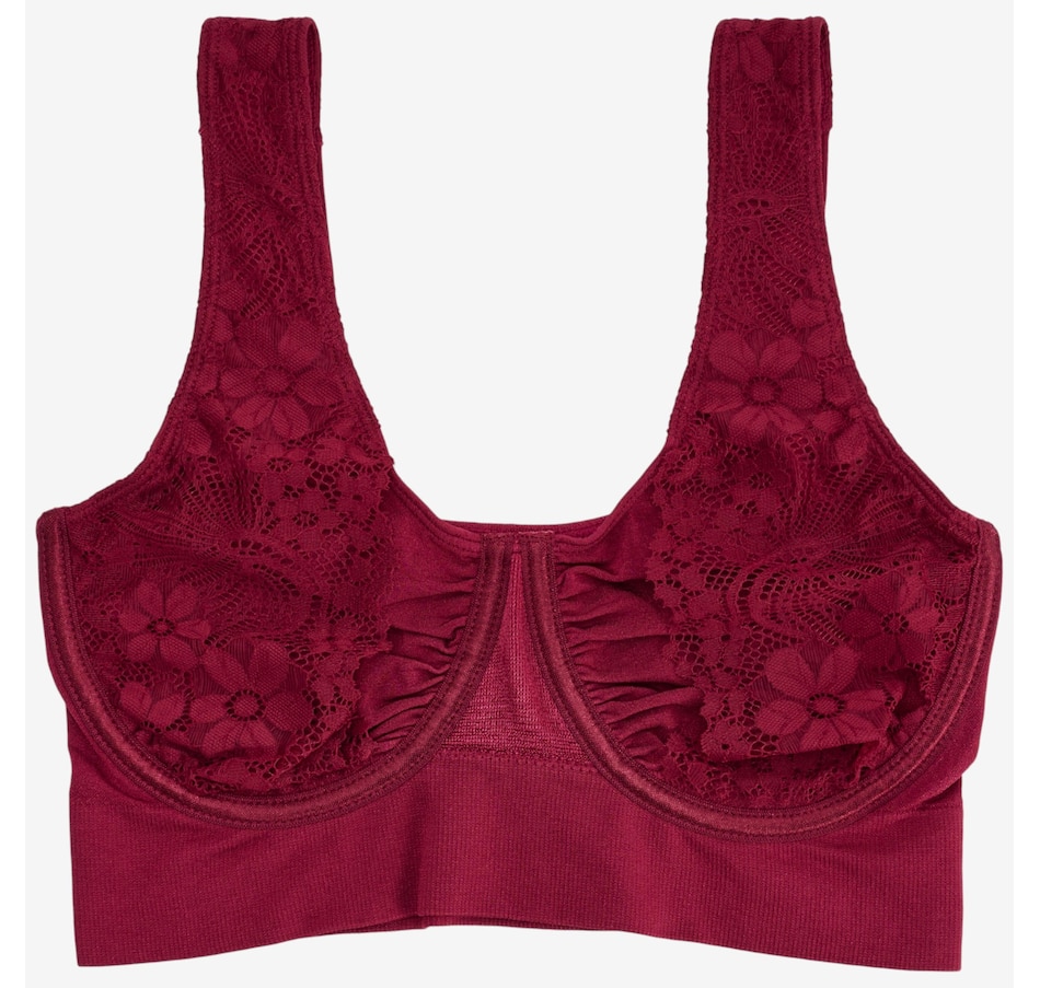Rhonda Shear Seamless Underwire Bra with Lace Sling - TSC.ca