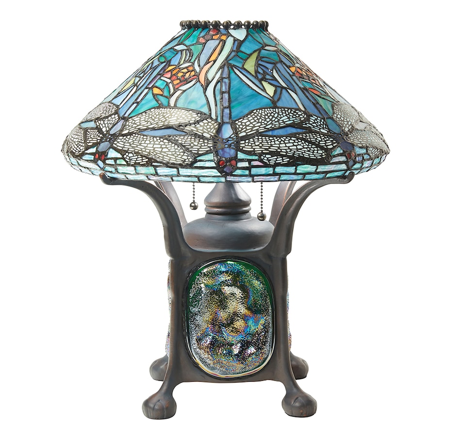 Tiffany Style Dragonfly Turtleback Base Table Lamp - TSC.ca