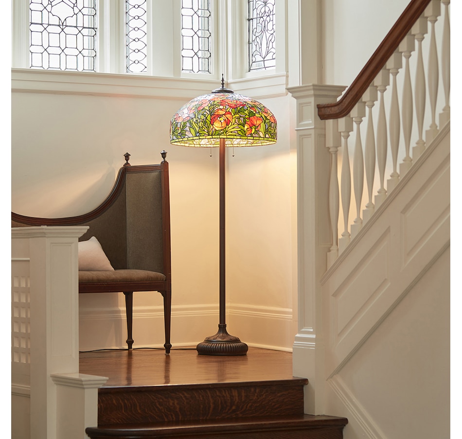 Tiffany Style Amaya Poppy Floor Lamp - TSC.ca
