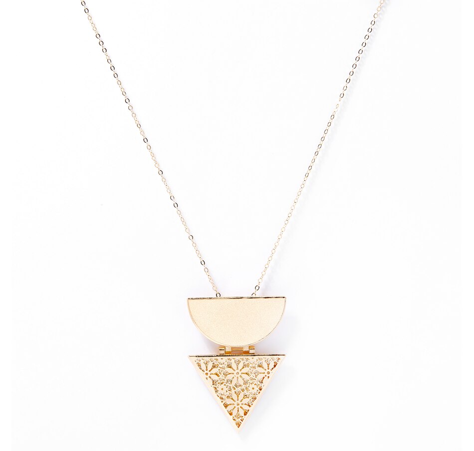 Stefano Oro 14k Yellow Gold Geometric Ricami Necklace - TSC.ca