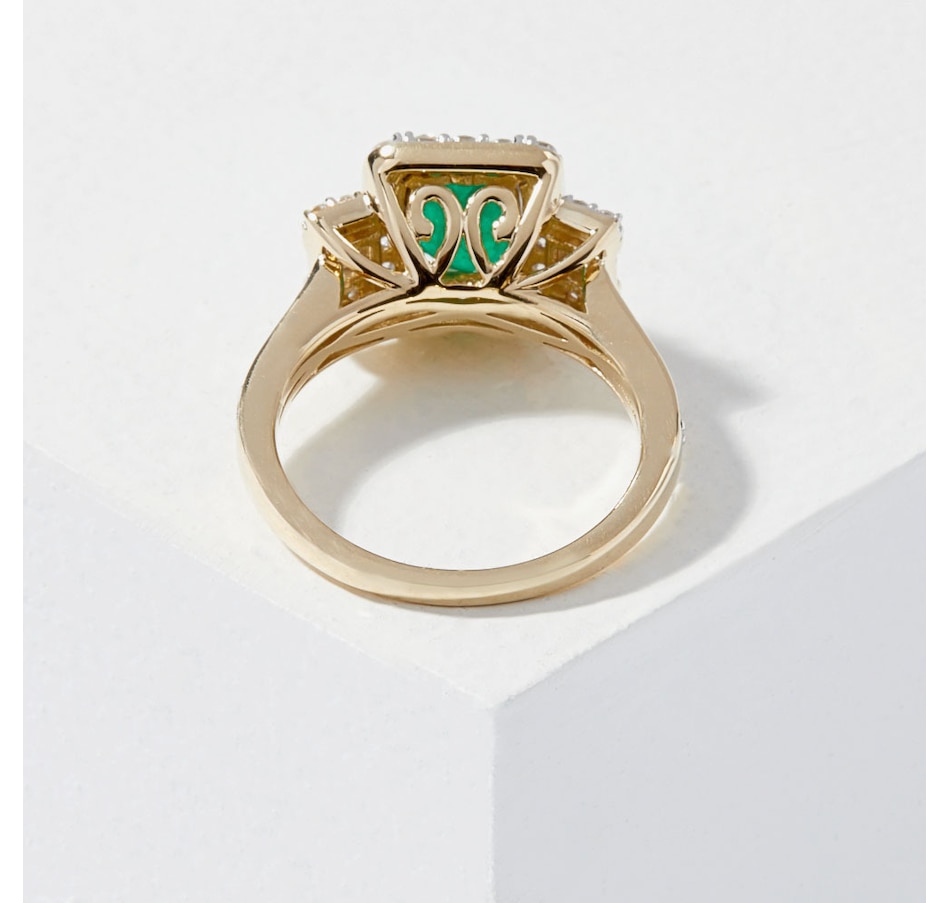 Jewellery - Rings - Halo - Gem Creations 14K Gold Gemstone & Diamond ...