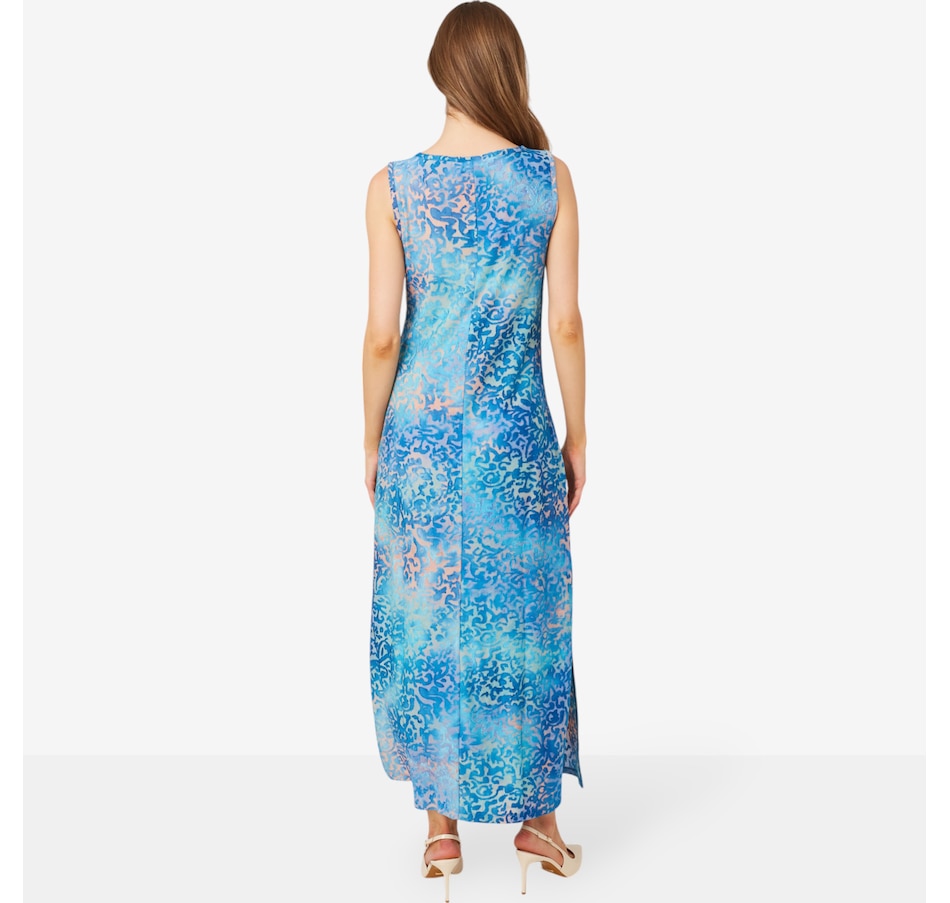 Nina Leonard Burnout Tie Dye Maxi Dress - TSC.ca