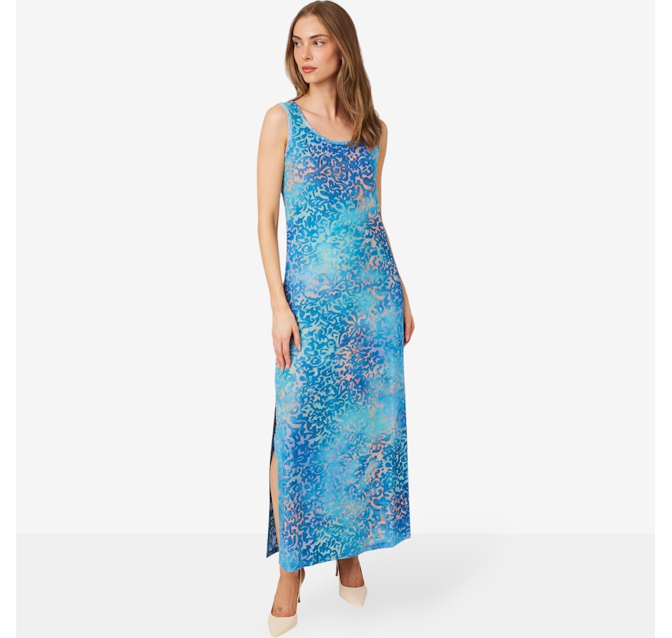 Nina Leonard Burnout Tie Dye Maxi Dress - TSC.ca