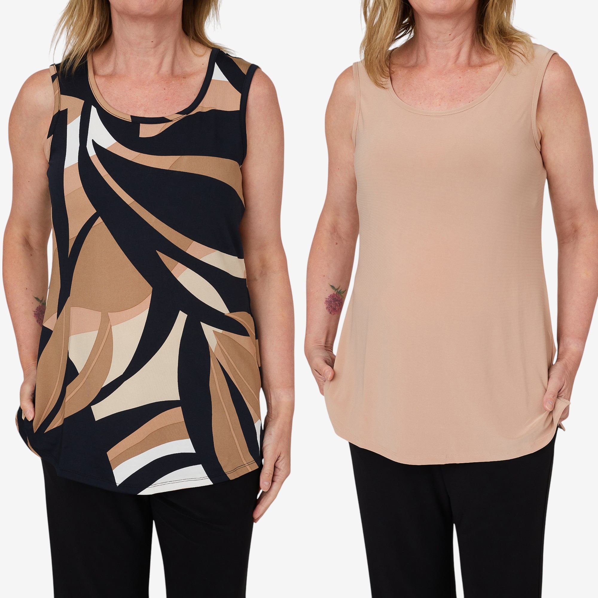 Nina Leonard Scoop Neck Tanks (Two-pack) - TSC.ca