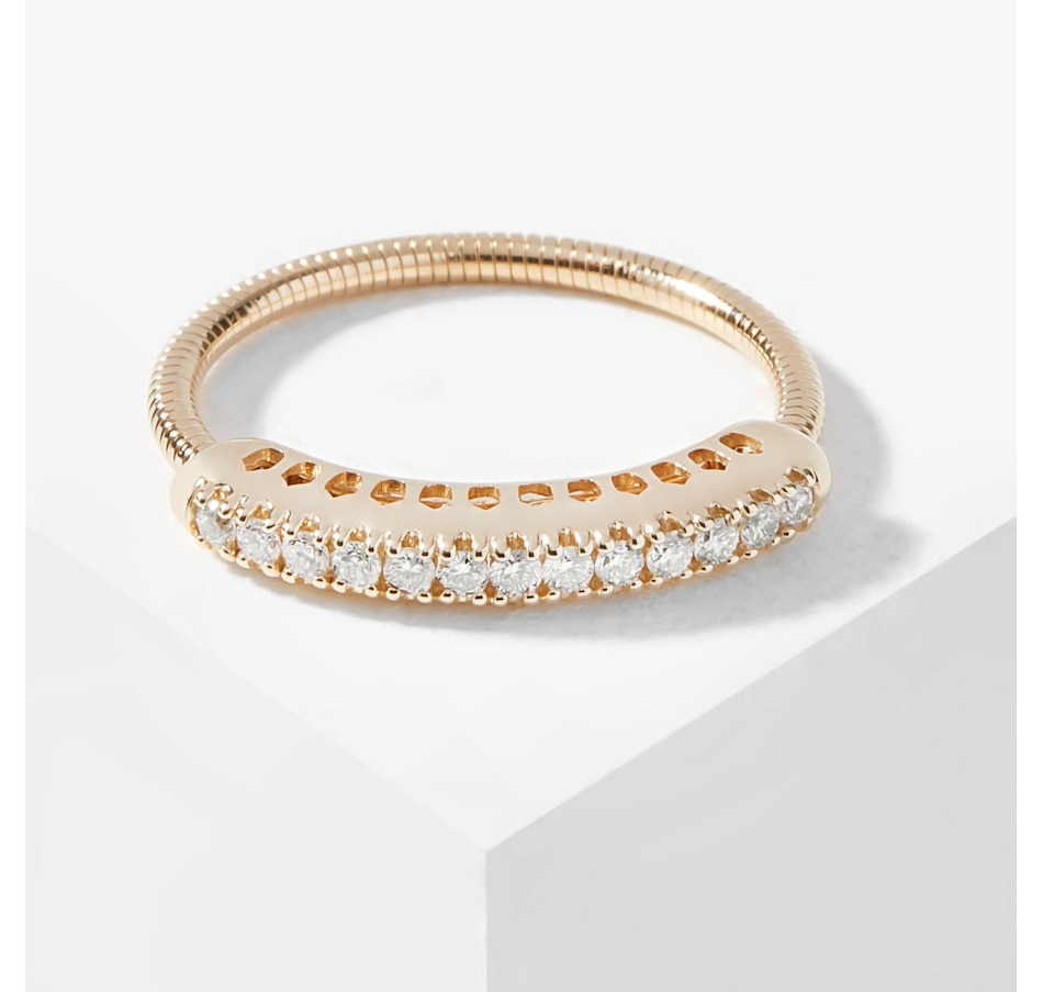 EVERA Diamonds 14K Gold 0.25ctw Flex Diamond Ring - TSC.ca