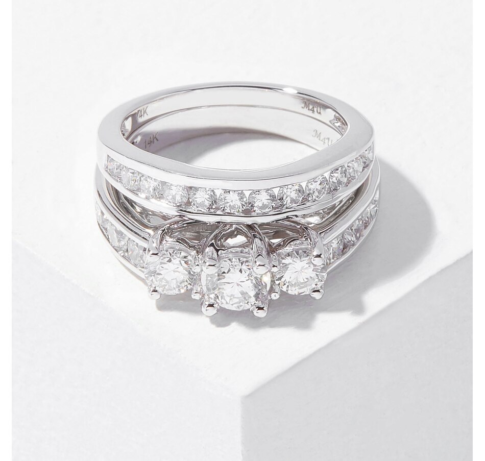 EVERA Diamonds 14K White Gold 2.00ctw Diamond Ring Set - TSC.ca