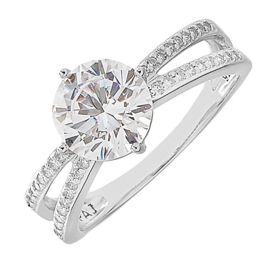 Jewellery - Rings - Solitaire - Diamonelle Sterling Silver Diamonelle ...