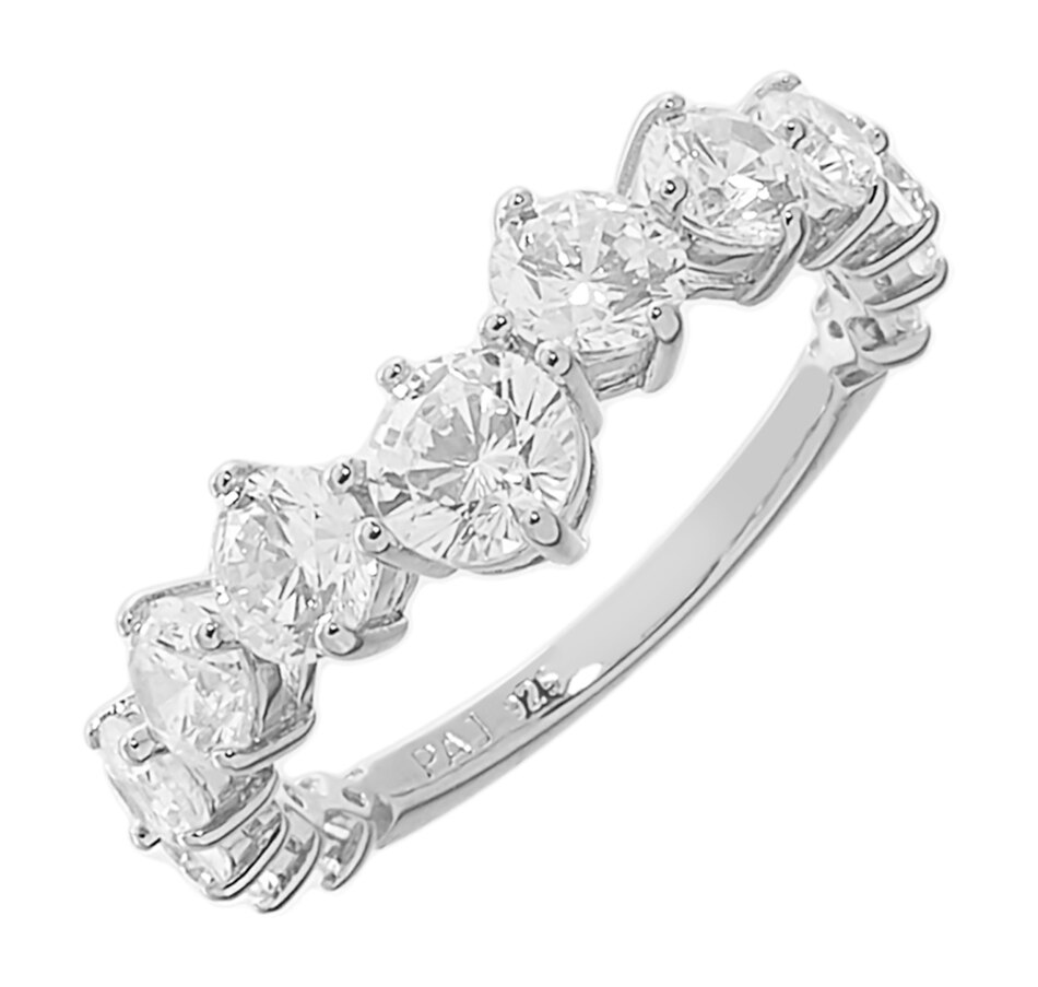 Diamonelle Sterling Silver Cascade Diamonelle Ring - TSC.ca