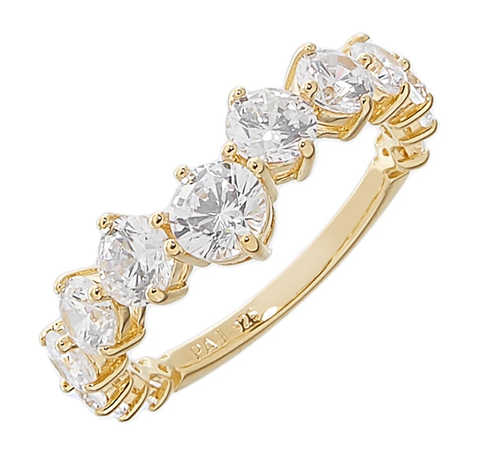 Diamonelle Sterling Silver Cascade Diamonelle Ring - TSC.ca